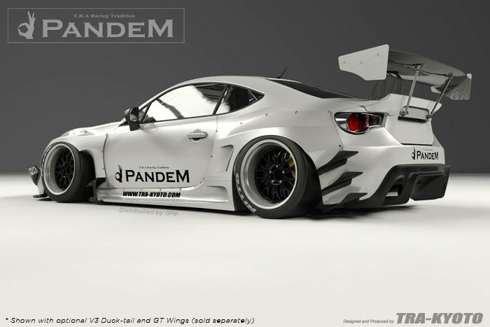 GReddy Pandem / Rocket Bunny V3 REAR CANARDS SCION FR-S