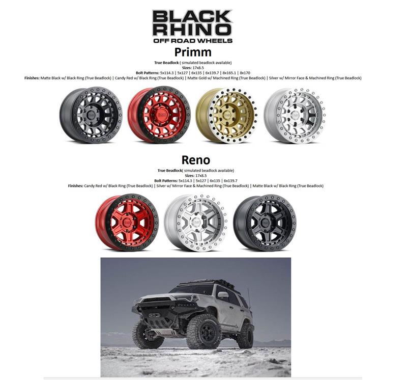 Black Rhino Beadlock Wheels on 5th Gen 4Runner - New 2019 Models ...
